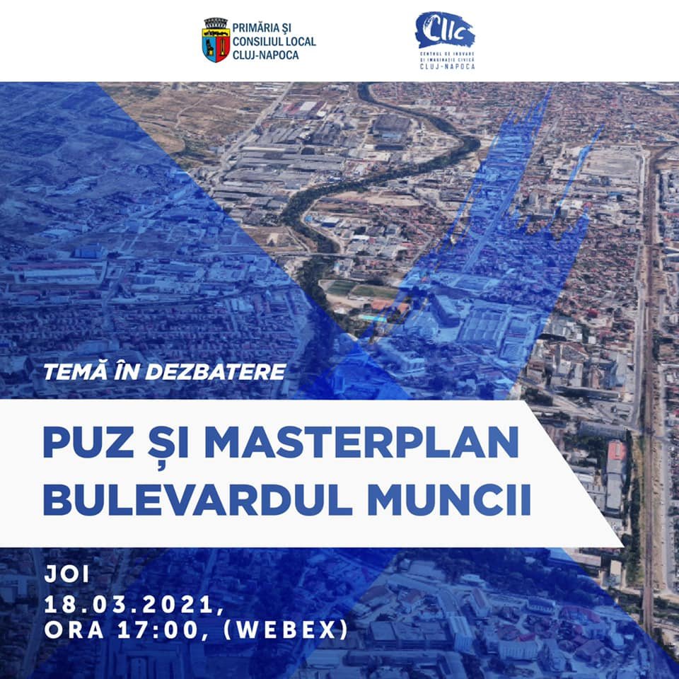 Ziua de Cluj | Dezbatere publică PUZ și Masterplan Bulevardul Muncii