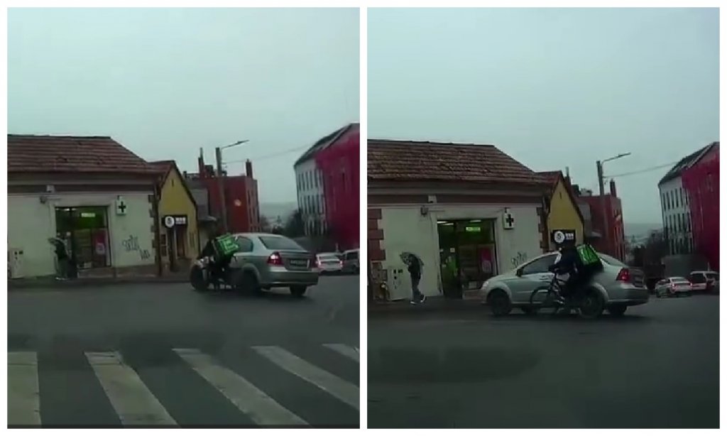Ziua de Cluj | Incident într-o intersecție din Cluj. Un biciclist a ... Ziua de Cluj | Incident într-o intersecție din Cluj. Un biciclist a ...