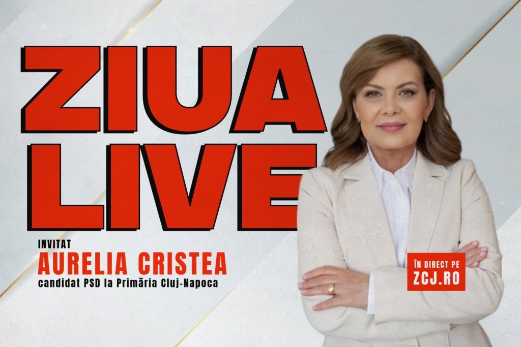 Ziua de Cluj | Aurelia Cristea vine la ZIUA LIVE Ziua de Cluj | Aurelia Cristea vine la ZIUA LIVE